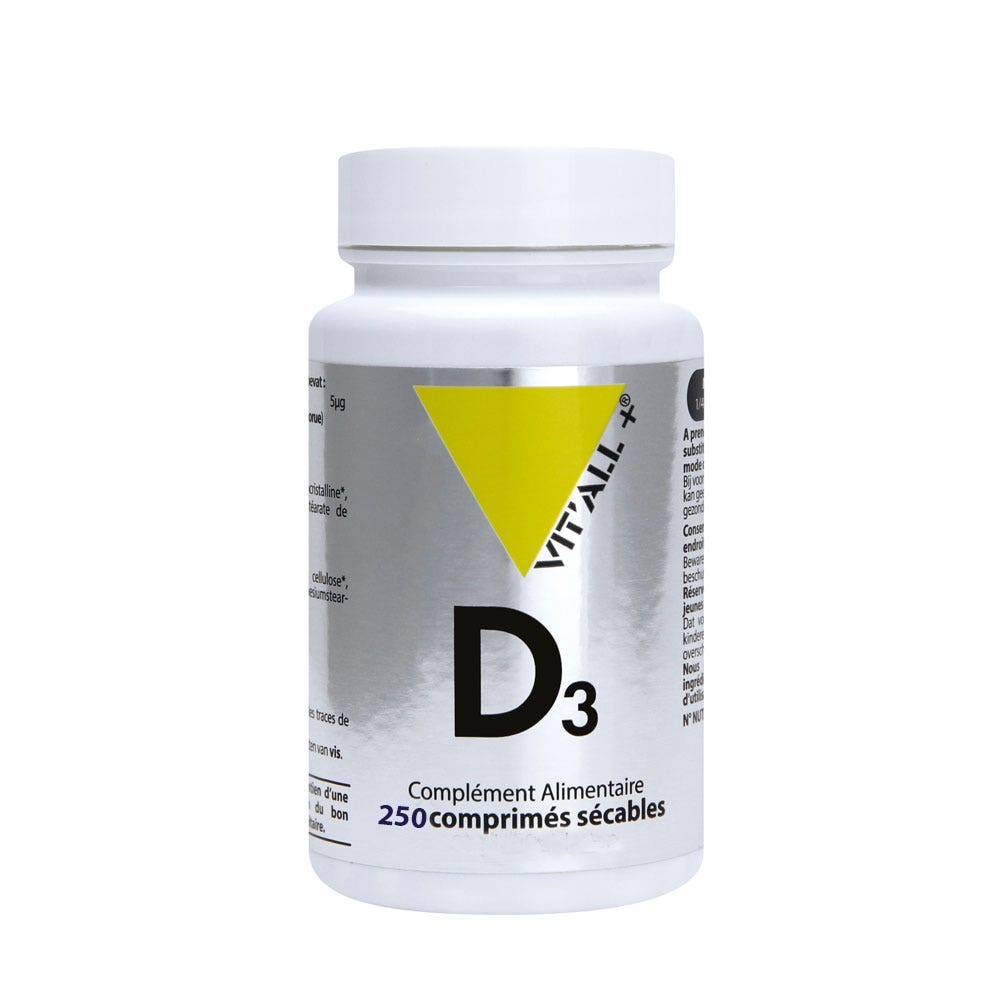 Vit'All+ Vitamine D3 20µg 250 Comprimes - Easypara