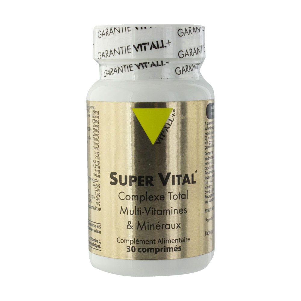 Vit'All+ Super Vital Complexe Total Multi-vitamines & Mineraux 30 ...