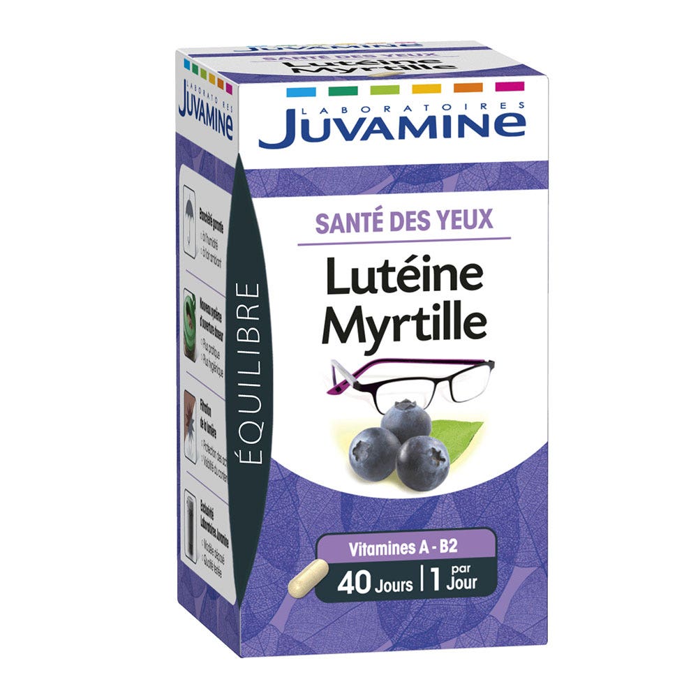 Juvamine Luteine Myrtille 40 Comprimes Sante Des Yeux - Easypara