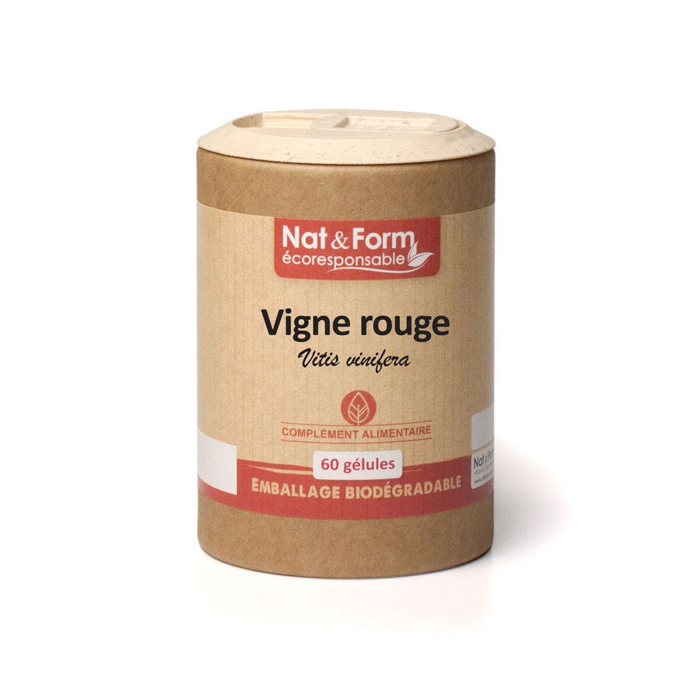 Nat&Form Vigne Rouge Circulation 60 Gelules Nat&form - Easypara