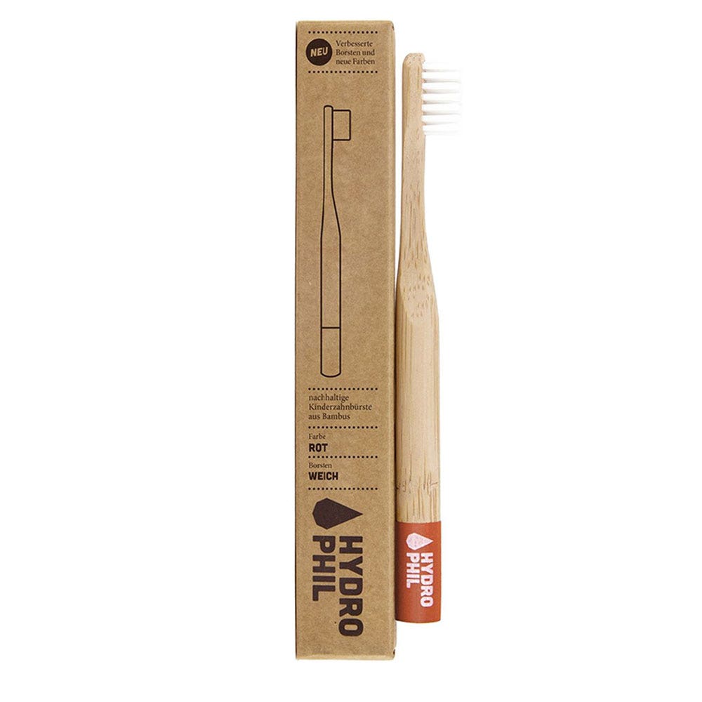 Hydrophil Brosse A Dents En Bambou Souple Enfant Orange - Easypara