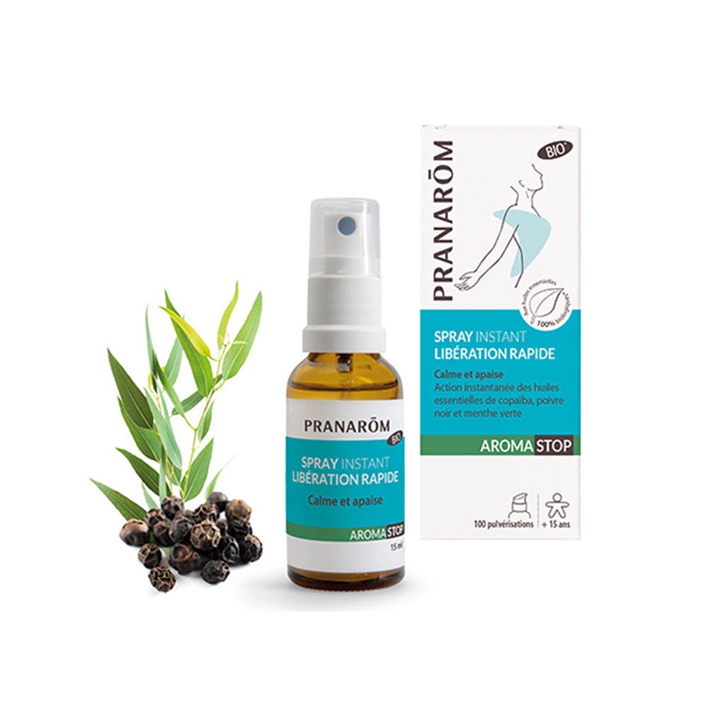 Pranarôm Aromastop Spray Instant Liberation Rapide Bio 15ml - Easypara