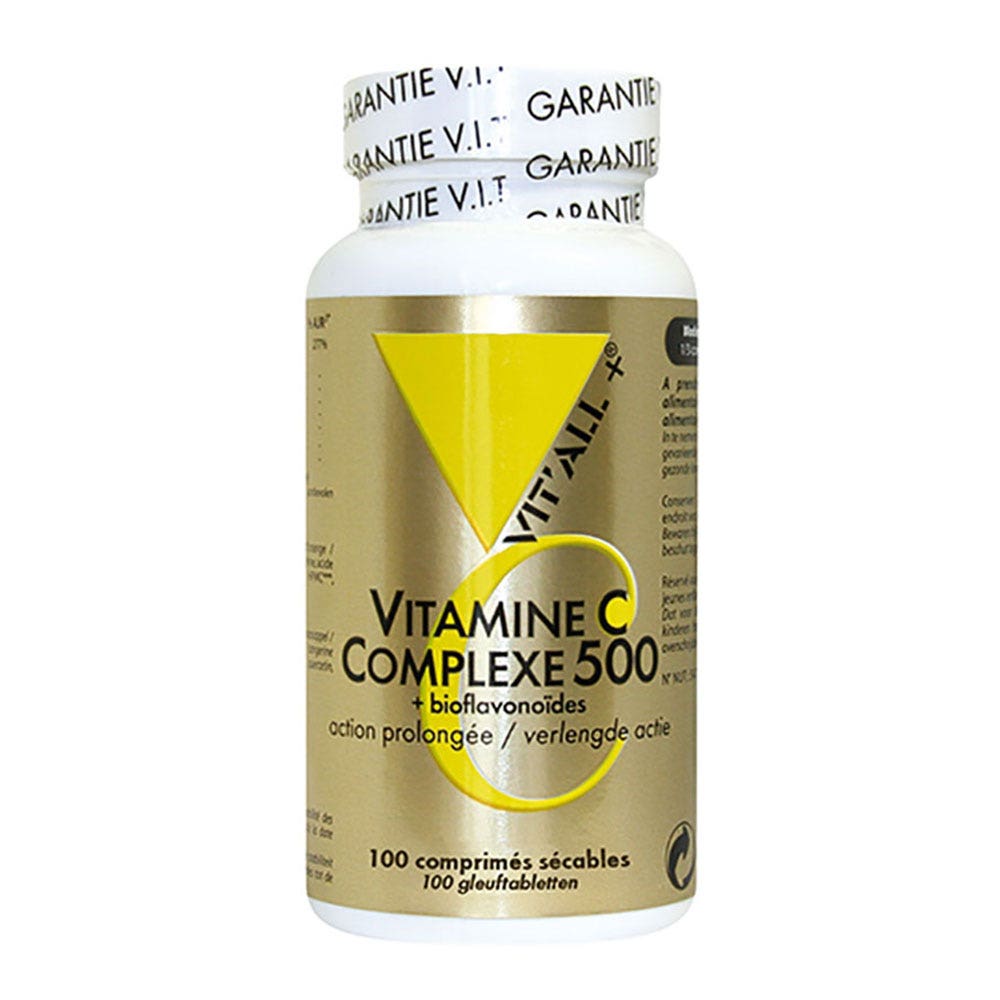 Vit'All+ Vitamine C Complexe 750 100 Comprimés - Easypara