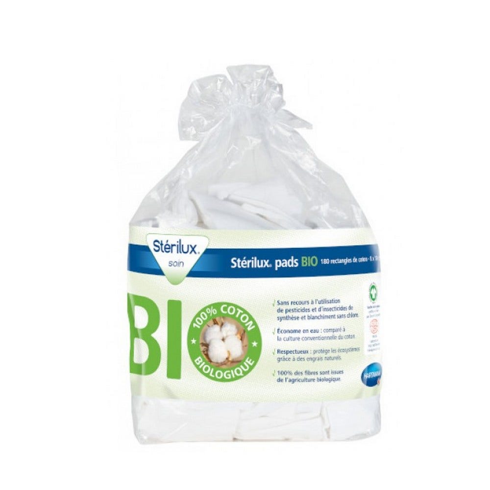 Hartmann Coton Sterilux Pads Bio 160 Rectangles 8x10cm - Easypara