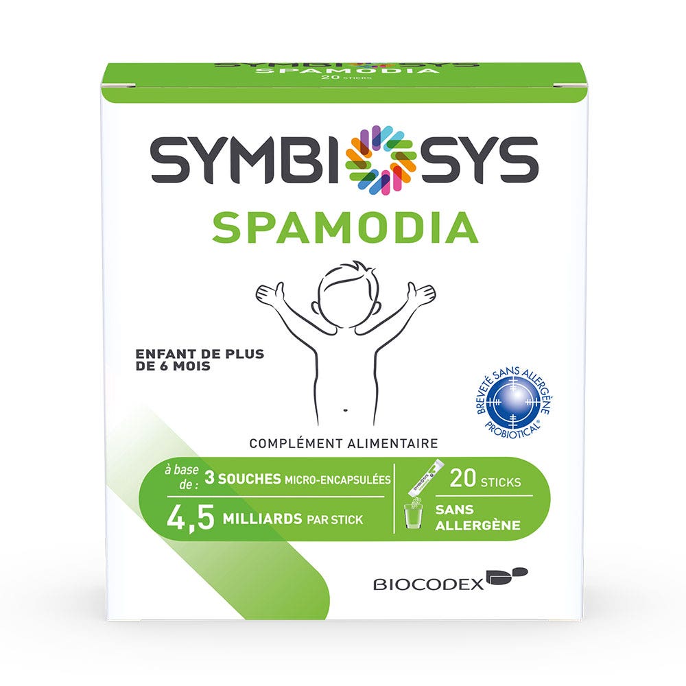 Symbiosys Spamodia 20 Sticks-Enfant de plus de 6 mois - Easypara