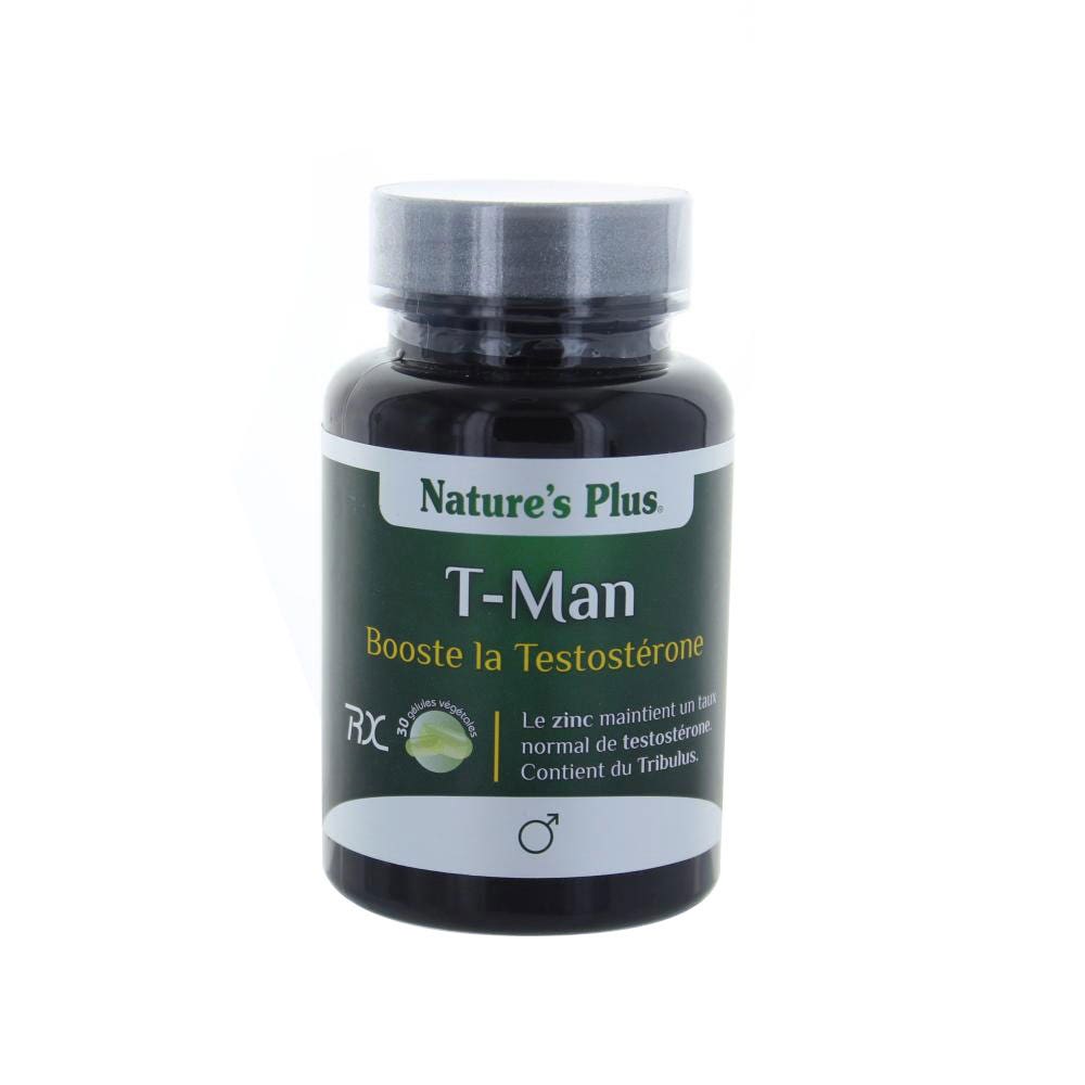 Nature'S Plus T-man Booste La Testosterone 30gelules - Easypara