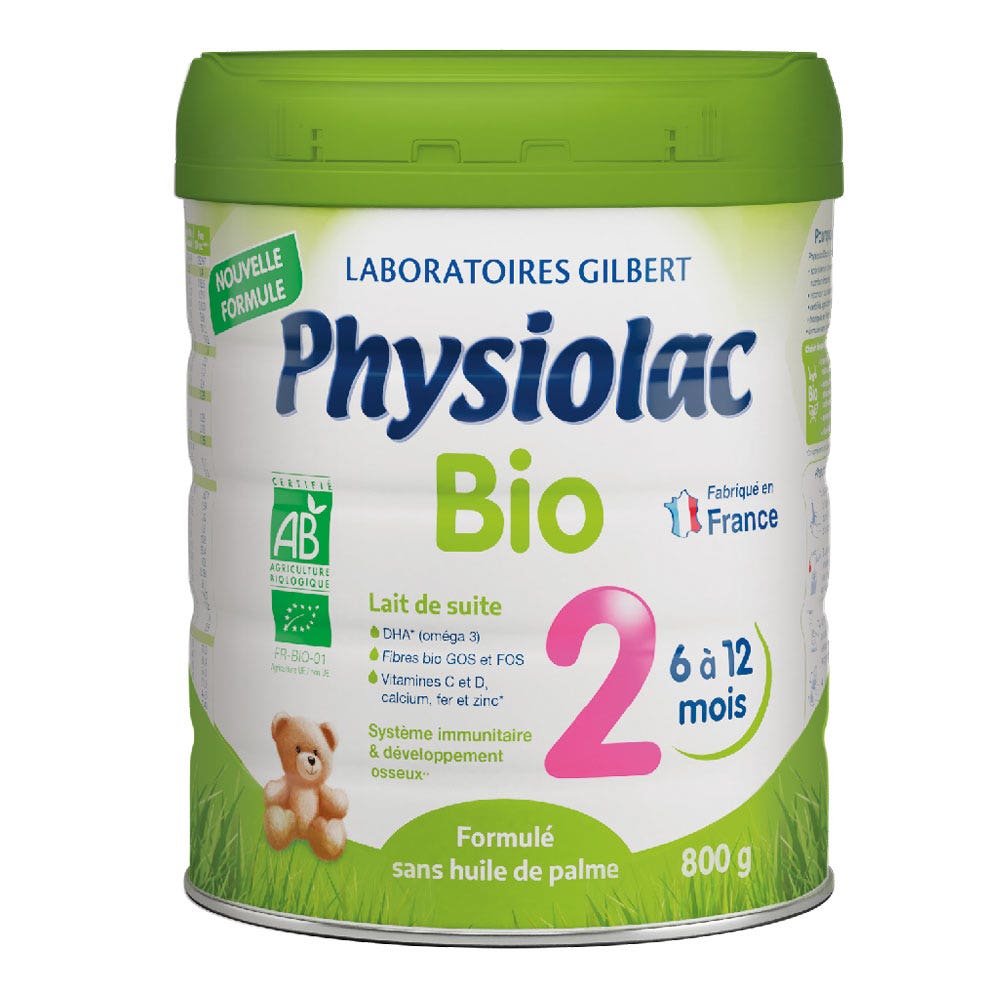 Physiolac Bio Ar 2 Lait En Poudre 6 A 12 Mois 800g - Easypara