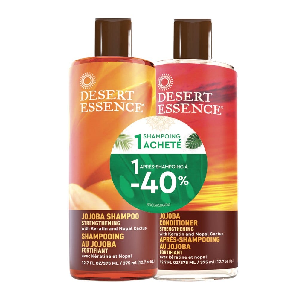 Desert Essence Shampooing et Après Shampooing à l'huile de Jojoba ...