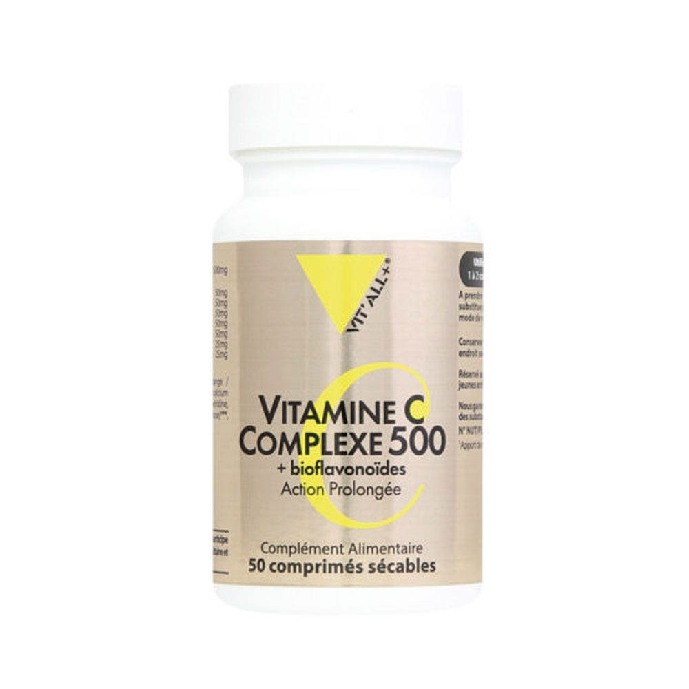 Vit'All+ Vitamine C Complexe 500 50 Comprimes - Easypara