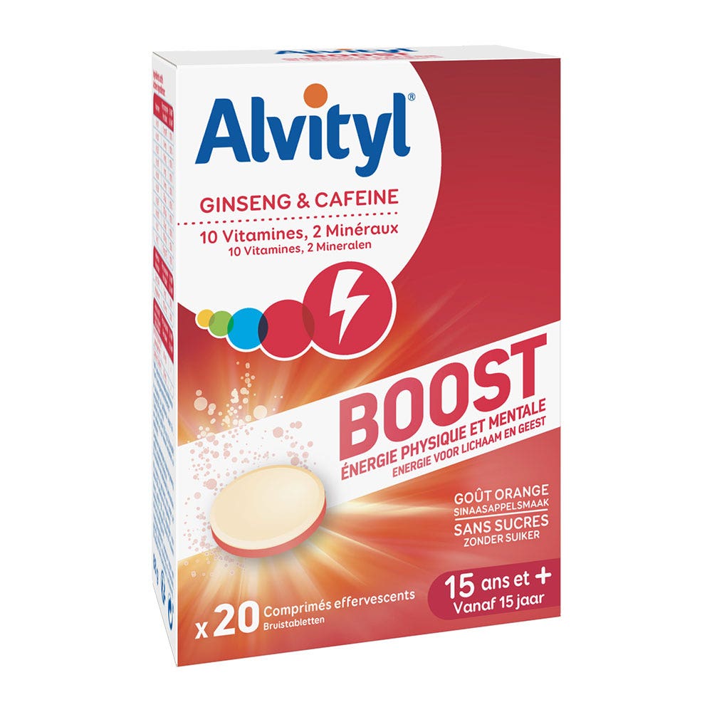 Alvityl Boost 20 Comprimes Effervescents - Easypara