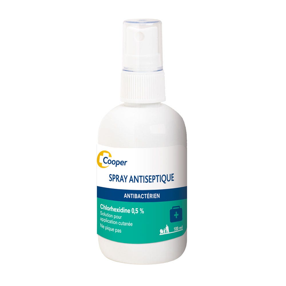 Cooper Spray Solution Antiseptique Chlorhexidine 0.5% 100ml - Easypara