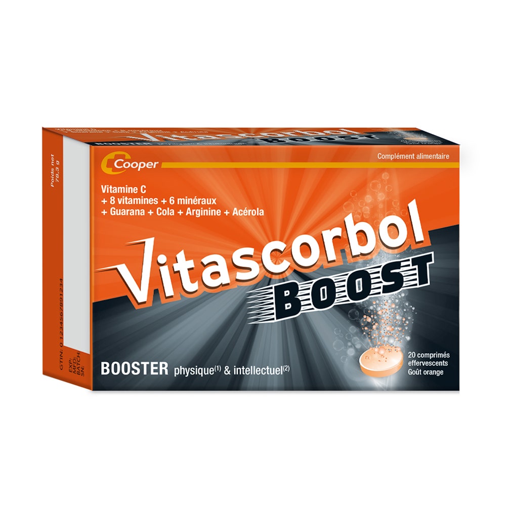 Vitascorbol Boost 20 Comprimes - Easypara