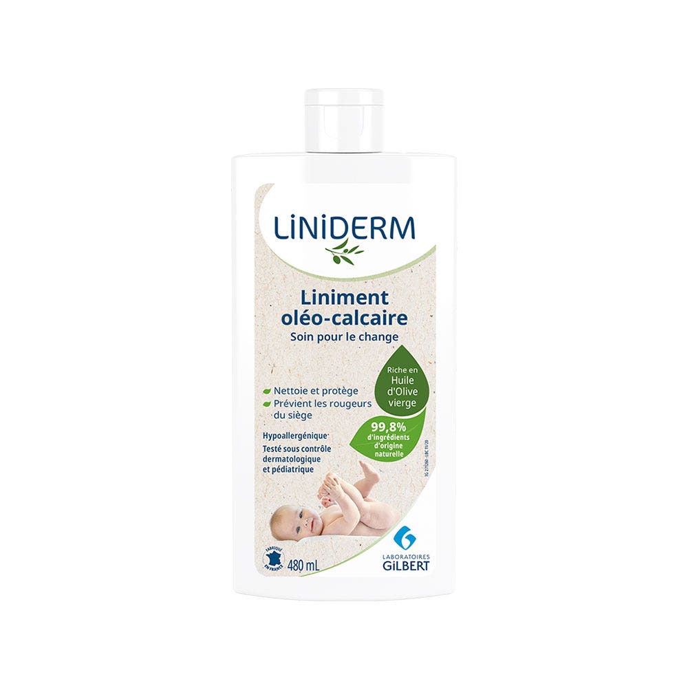 Liniderm Liniment Oleo-calcaire Soin pour le change 480ml - Easypara