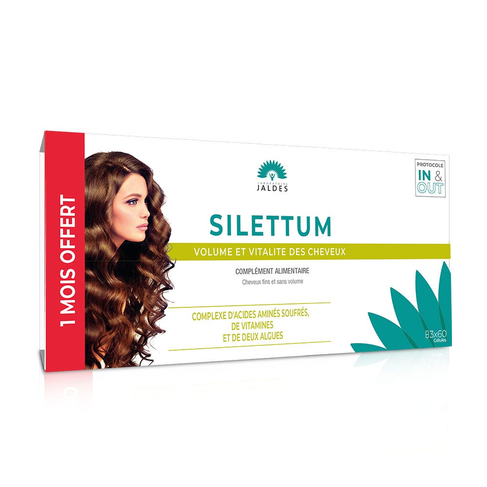 Jaldes Silettum Volume et vitalité des cheveux 3x60 Gelules - Easypara