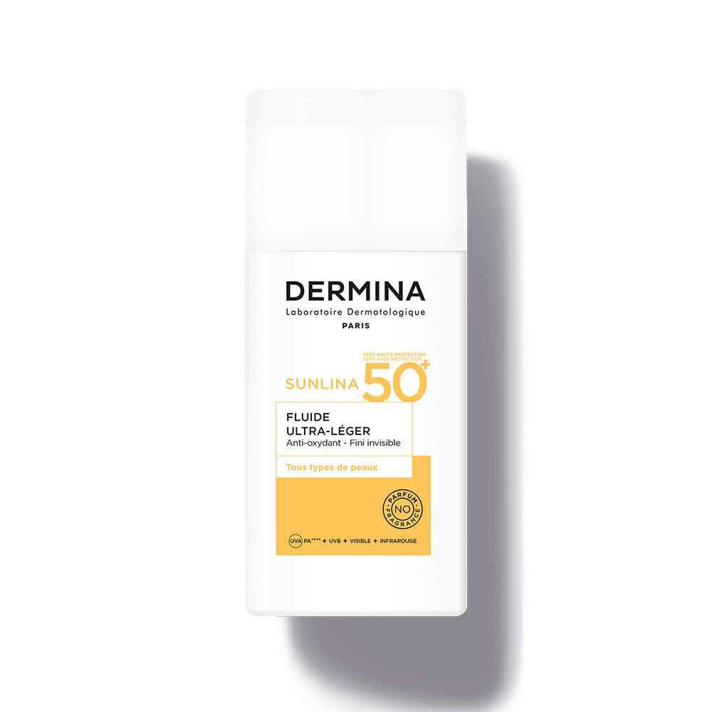 Dermina Sunlina Fluide ultra leger SPF50+ 50ml - Easypara
