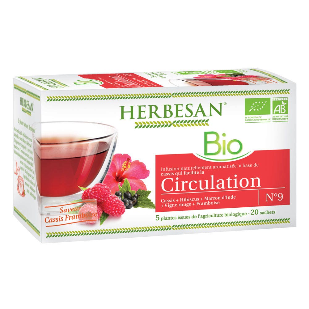 Herbesan Infusion Hibiscus Cassis Circulation Bio Saveur Cassis ...