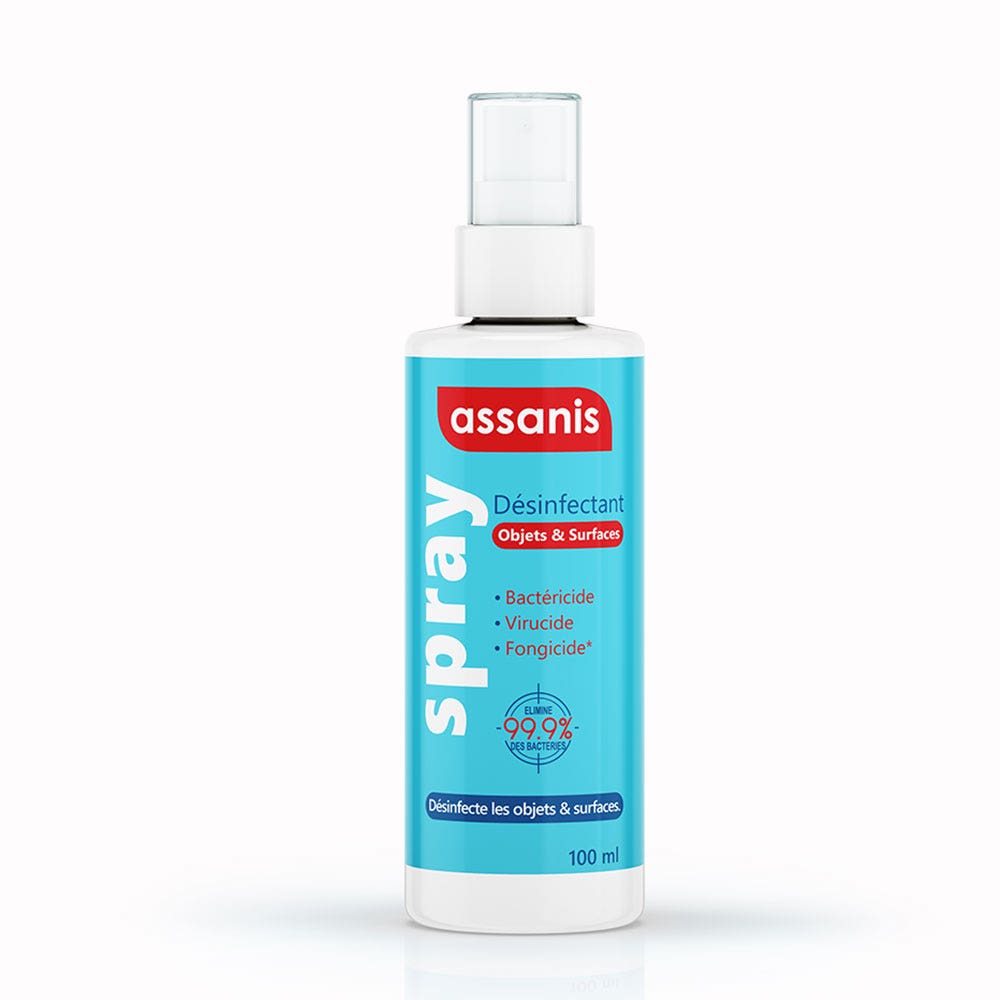 Assanis Spray desinfectant Objets et surfaces 100ml - Easypara