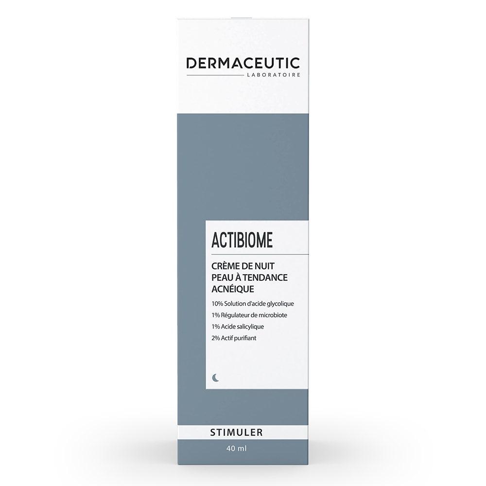 Dermaceutic Actibiome Crème de nuit peau à tendance acnéique Stimuler ...