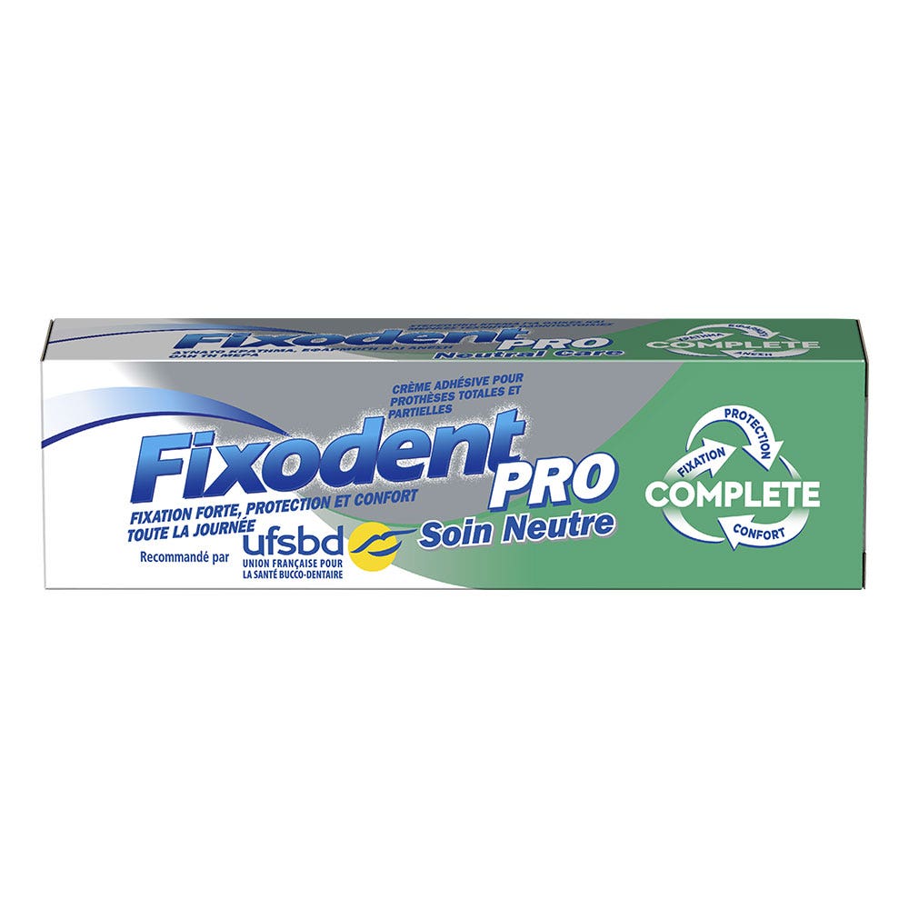 Fixodent Pro Crème Adhésive Complète Pour Prothèses Dentaires Soin ...