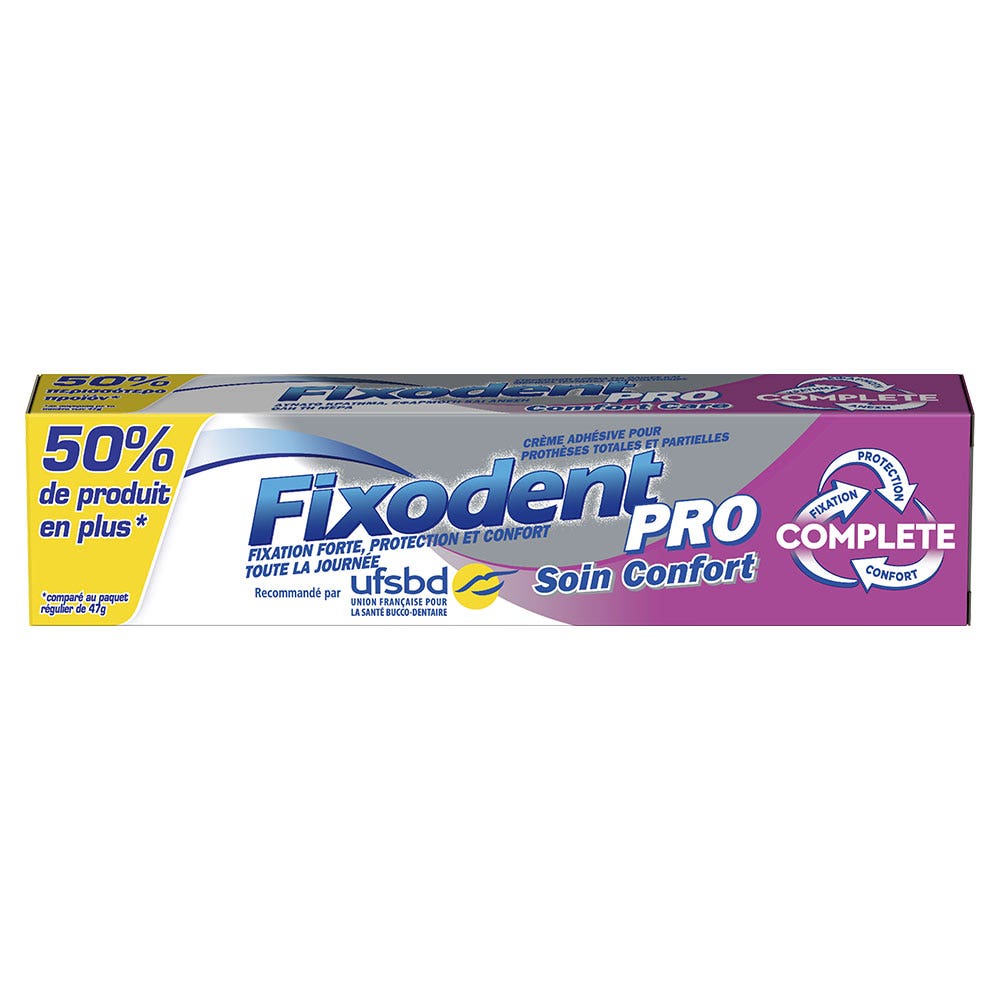 Fixodent Pro Crème Adhésive Complète Pour Prothèses Dentaires Soin ...