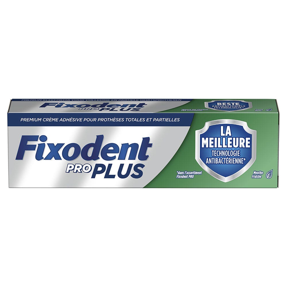 Fixodent Pro plus Crème Adhésive Pour Prothèses Dentaires 40g - Easypara