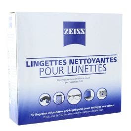 Lingettes Nettoyantes Pour Lunettes X30 - Zeiss - Easypara