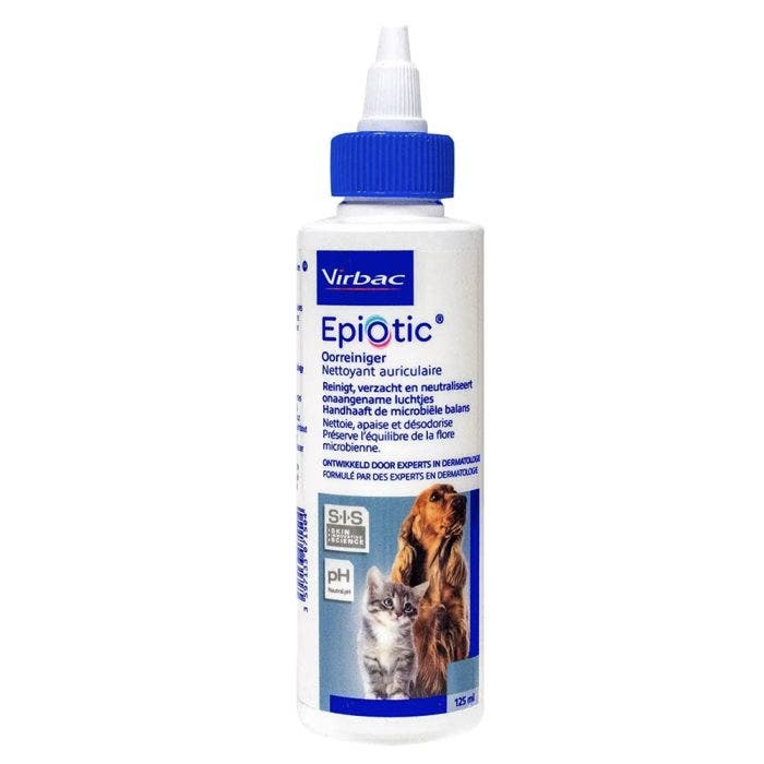 Nettoyant pour les oreilles des chiens et des chats EPIOTIC 125ml ...