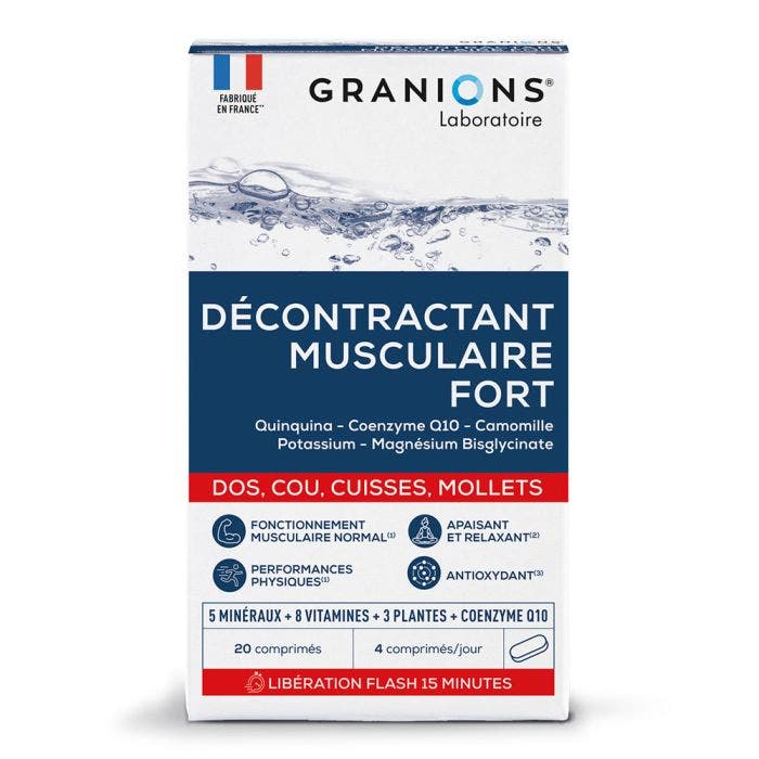 Décontractant Musculaire Fort 20 Comprimés- Granions - Easypara