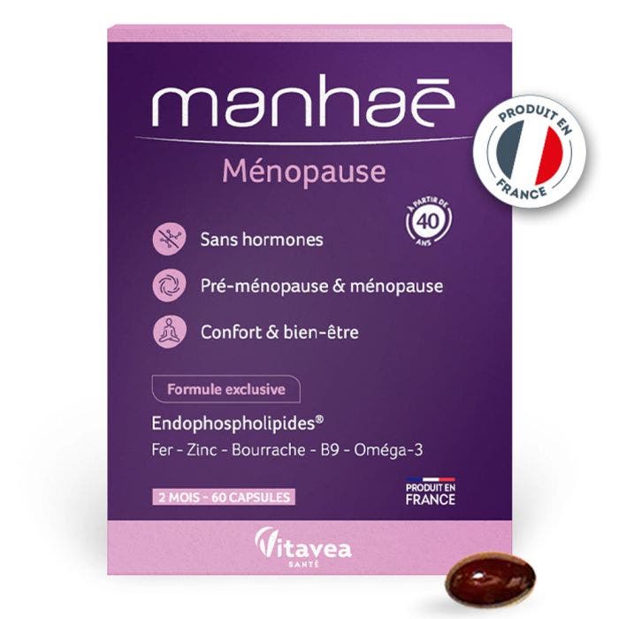 Menopause Sans Hormones 60 Capsules- Manhaé - Easypara