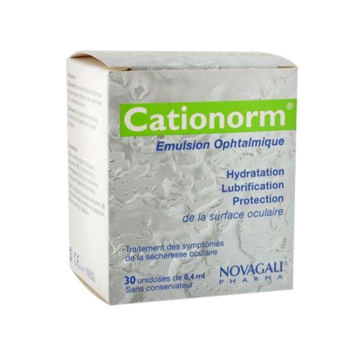Cationorm Emulsion Ophtalmique 30 Unidoses - Novagali Pharma - Easypara