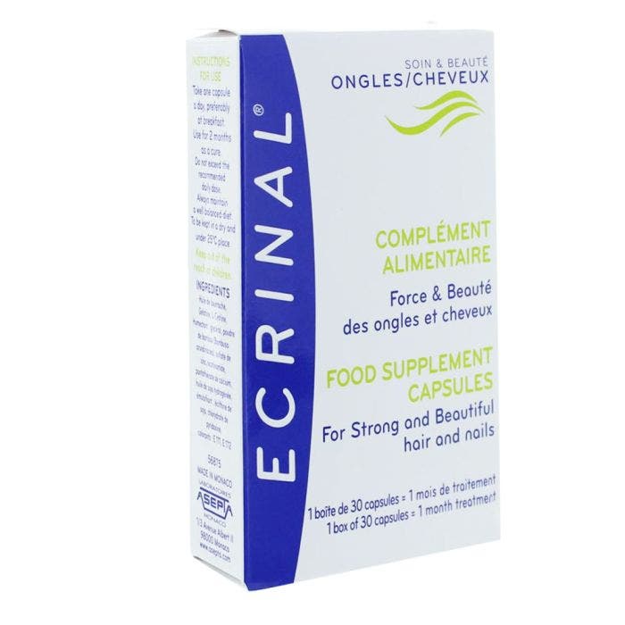 Soin Et Beaute Ongles Et Cheveux 30 Capsules - Ecrinal - Easypara