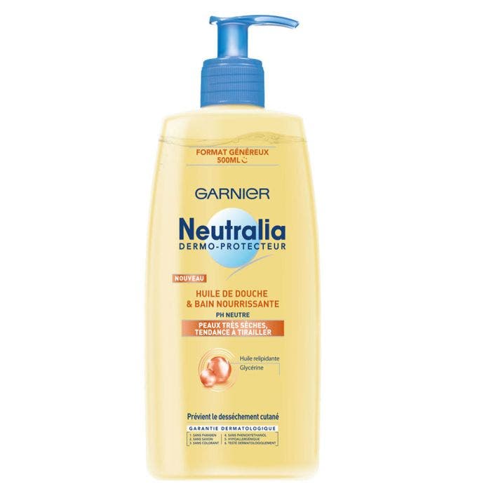 Neutralia Huile De Douche Bain Nourrissant Peaux Tres Seches 500ml ...