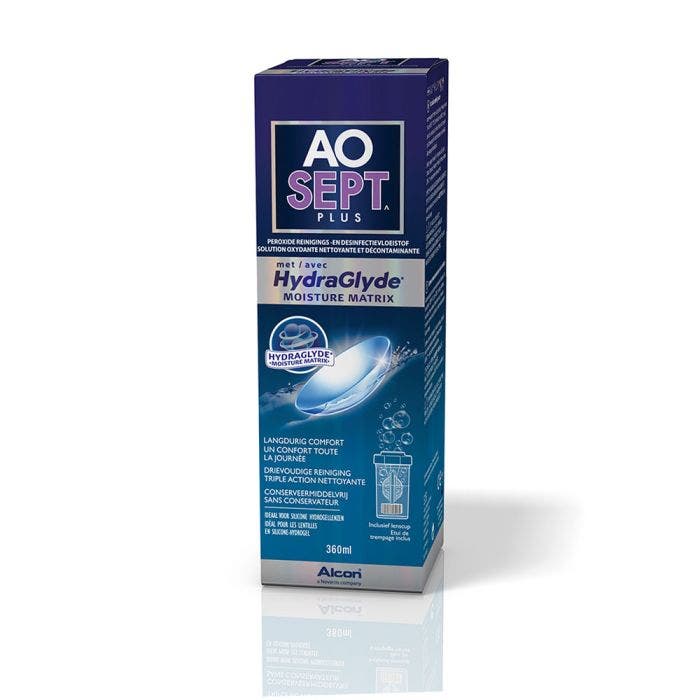 Hydraglyde Moisture Matrix Aosept 360ml- Alcon - Easypara