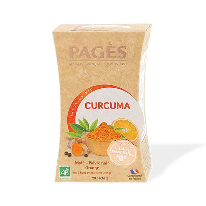Infusion Curcuma Bio 20 Sachets - Pagès - Easypara