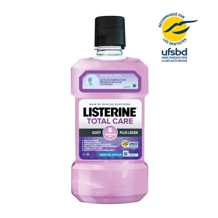 Total Care Bain De Bouche Menthe Douce Gout Plus Leger 500ml- Listerine - Easypara