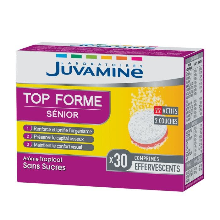 Top Forme Senior 30 Comprimes Effervescents - Juvamine - Easypara
