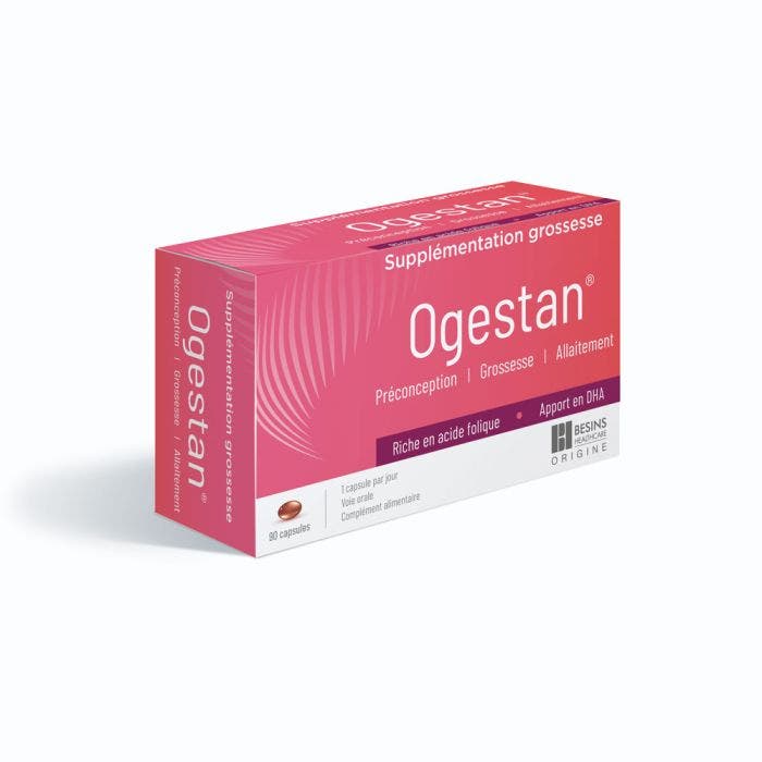 Ogestan Supplement Grossesse - Besins Healthcare 90 Capsules - Easypara