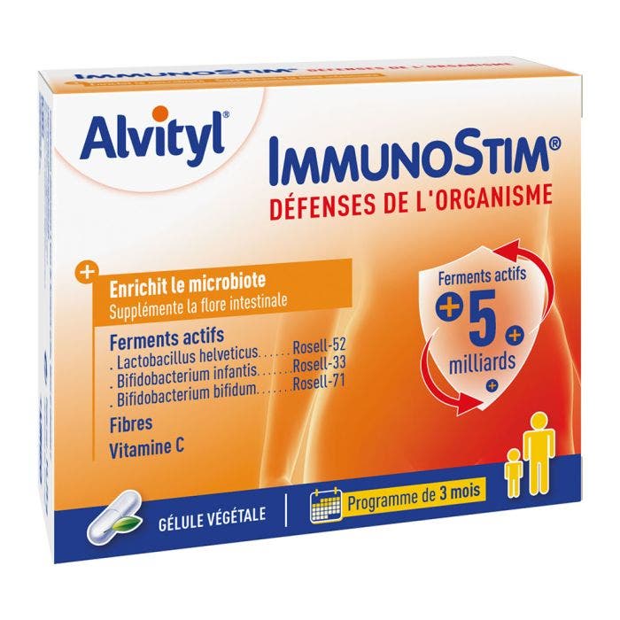 Immunostim 30 gélules végétales-Défenses De L'organisme Alvityl - Easypara