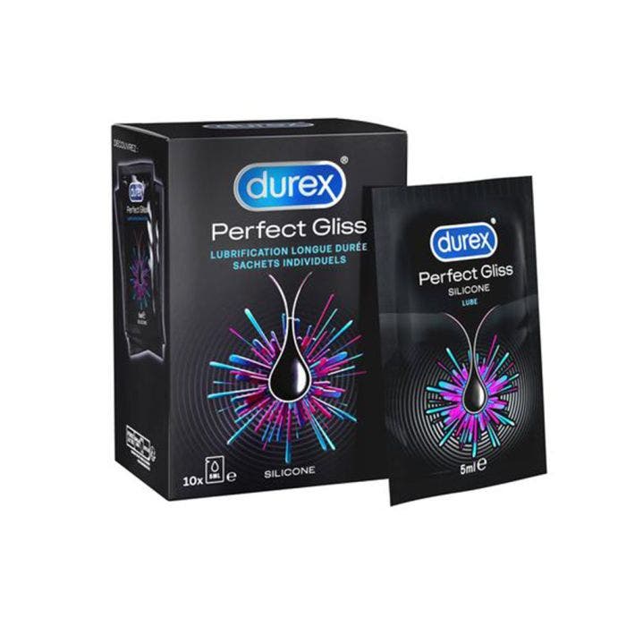 Lubrifiant durex perfect gliss sachet Perfect Gliss 10 x 5ml- Durex ...