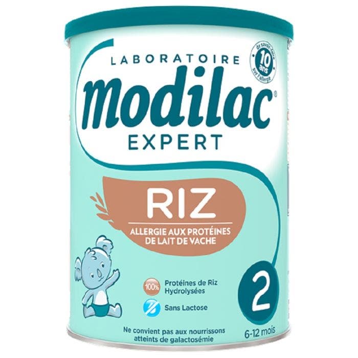 Lait 2eme âge Expert Riz 2 800g-De 6 a 12 mois Modilac - Easypara