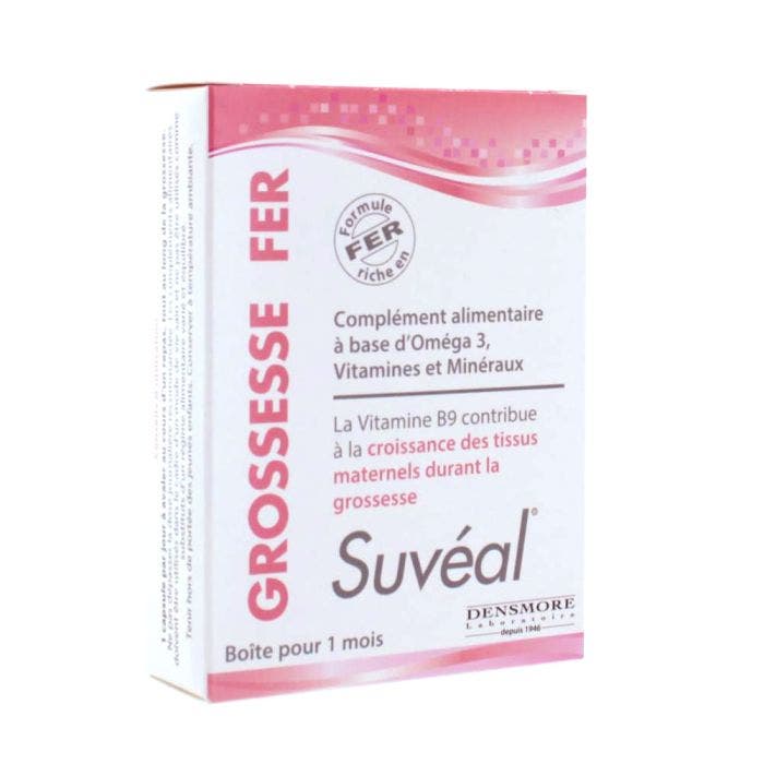Grossesse Fer - Boite De 30 Capsules - 1 Mois - Suveal - Easypara