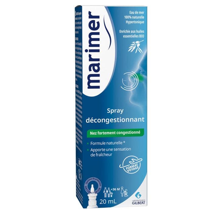 Décongestionnant huiles essentielles Spray Nasal 20ml- Marimer - Easypara