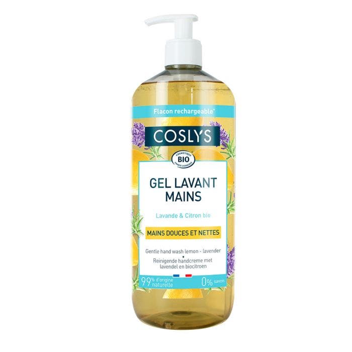 Gel lavant mains bio 1L-Lavande et citron Coslys - Easypara