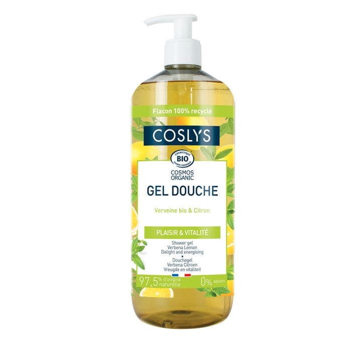 Gel douche verveine et citron bio 1L- Coslys - Easypara